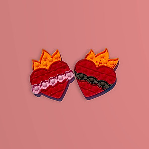 Pop It Sacred Heart for Kids - Catholic Fidget Toy Gifts for Baptism, First Communion and Confirmation, Christian Push Pop for Children - Sensory Popper Toys