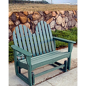 POLYWOOD® Classic Adirondack Glider, Slate Grey