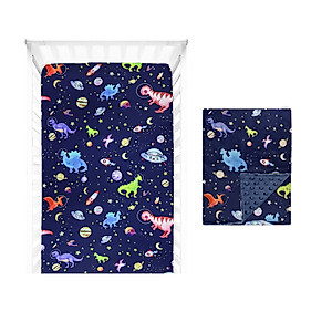 GFU Baby Crib Sheet Super Soft Fitted Crib Sheet, Baby Blanket for Boys Girls, Minky Blanket with Dotted Backing for Toddler