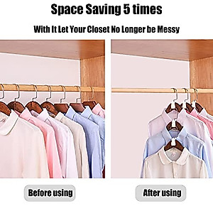 GJX 100Pcs Clothes Hanger Connector Hooks Cascading Hanger Plastic Hooks Extender Clips for Closet Hangers Space Saving and Organizer Clothes Closets (100 White)