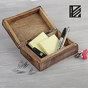 Li'Shay Wooden Trinket Keepsake Box with Tree of Life Design