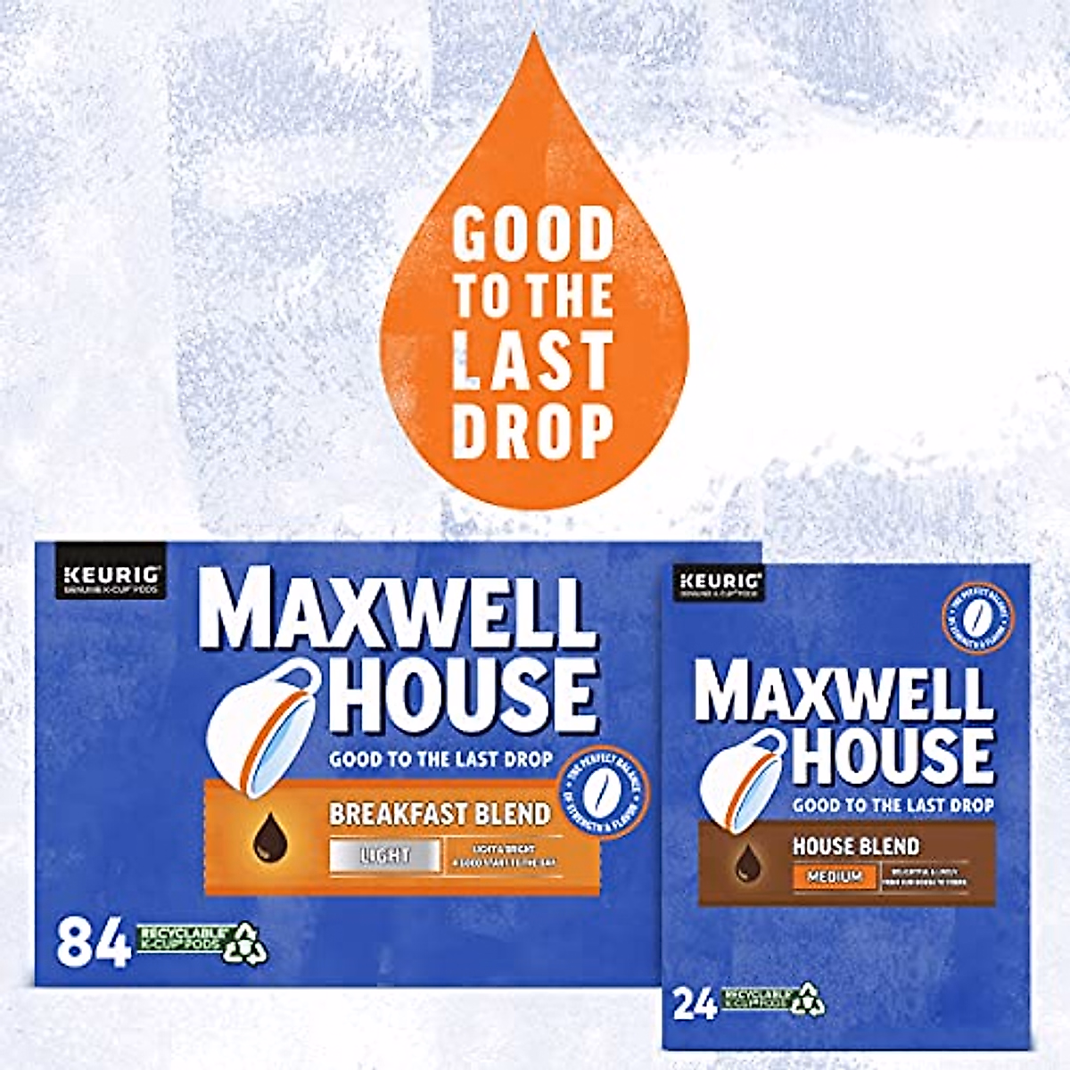 Maxwell House House Blend Medium Roast K-Cup Coffee Pods (24 ct Box)