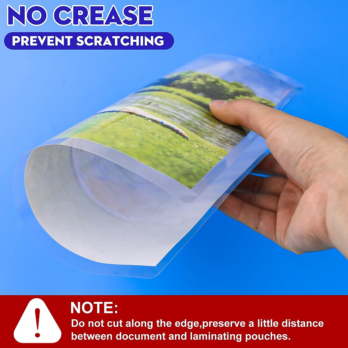 CAREGY Thermal Laminating Pouches, 200 Pack Laminating Sheets, 3 Mil, 9 x 11.5 Inches Lamination Sheet Paper for Laminator, Clear, Letter Size, Office and School Supplies