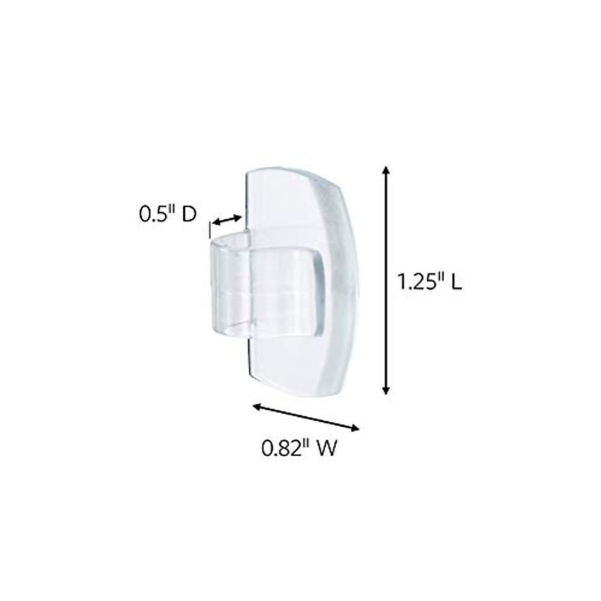 Command Outdoor Light Clips, Damage Free Hanging Outdoor Light Clips with Adhesive Strips, No Tools Wall Clips for Hanging Outdoor Lights and Cables, 16 Clear Clips and 20 Command Strips (Pack of 4)