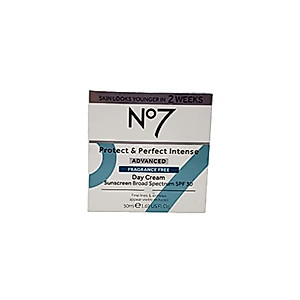 No 7 Protect and Perfect Advanced Fragrance Free Face Cream - Day and Night Bundle - 1.69 fl oz Each - Fragrance Free Day and Night Cream by No 7 - SPF 30 in Day Cream