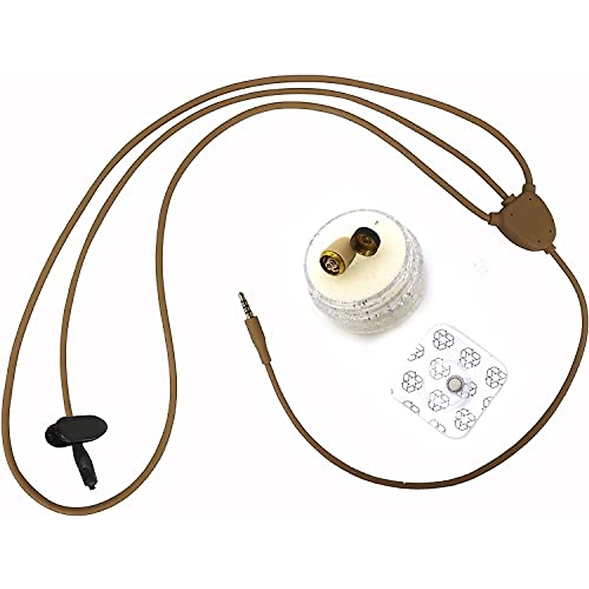 wondcam Micro Spy Earpieces with Microphone Invisible Earpiece and Inductive Loop kit for Cell Phone Transfer Audio Sound to Mini Headset for Covert Voice Conversation & Music