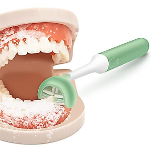 Exte 3D All Rounded Tooth Brush for Adult Three-Sided U-Shaped Wrapped Toothbrush (Blue)