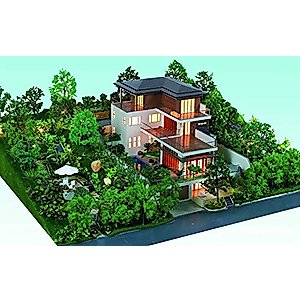 NW 55pcs Mixed Model Trees Model Train Scenery Architecture Trees Model Scenery with No Stands Street View Model Scale for Model Building Dollhouse Decoration (55pcs All Green（1.57-3.54inch）)