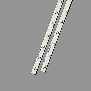 VLIZO LCD TV- 2 pcs LED Backlight Strip 28 lamp Compatible with Samsung 43" TV UE43NU7100U AOT_43_NU7100F_2X28_3030C BN44-00947A (Size :)