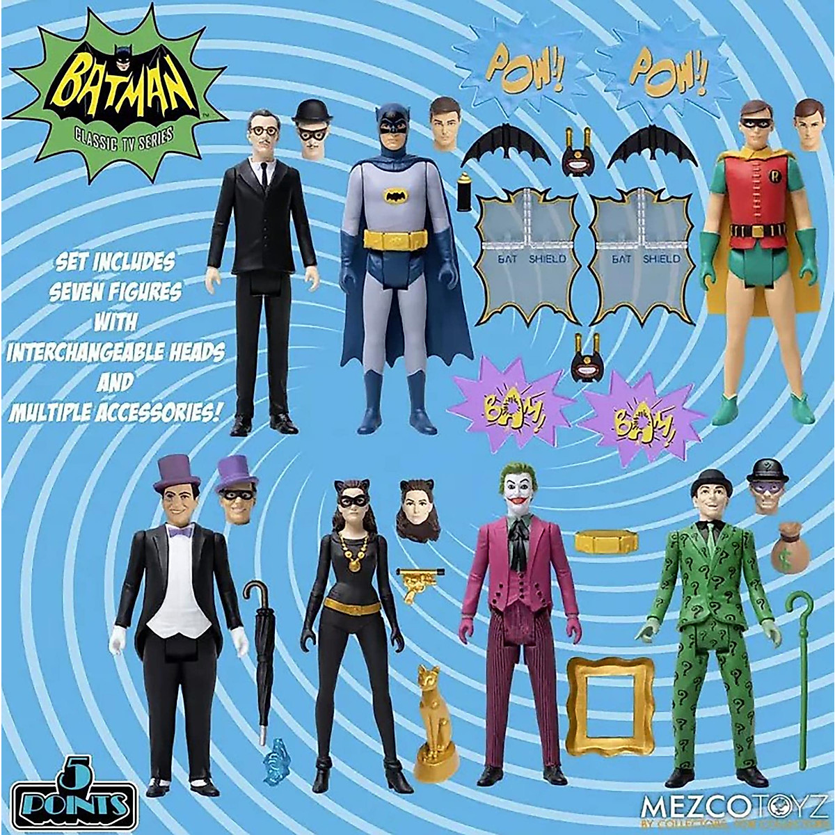 Mezco Batman (1966): Deluxe Boxed Set