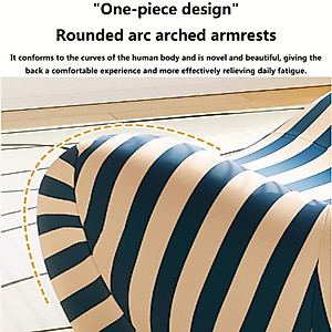 ESRADA No-wash Ice Silk Lazy Chair and Ball Footrest Stool Set, Accent Comfy Arm Chair and Ottoman, Leisure Sofa Reading Chair Integrated High Resilience Sponge B-30 * 28inch