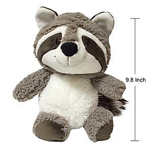 aporake Little Raccoon Stuffed Animal,Stuffed Raccoon Plush Toy Soft Plushies Cute Plush Toys Gifts for Girls/Boys/Babies/Toddlers/Girlfriends (Gray, 9.8 Inch)