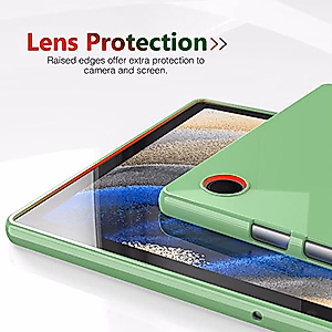 WOGROO Case for Samsung Galaxy Tab A8 Case 2022, Slim Design Soft TPU Protective Cover for Samsung Galaxy Tab A8 Case 10.5 inch 2022 Tablet (SM-X200/X205/X207) - Green