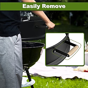 SHINESTAR Upgraded Rotisserie Kit for All Weber 22-Inch Kettle Charcoal and Other Similar Size Grills, Sturdy & Well Balanced, Part# 2290