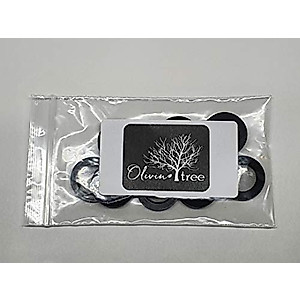 Black 20 pcs Silicone Washer Silicone Filter Gasket for Shower Head Water tap Faucet (Black 10 Pcs)