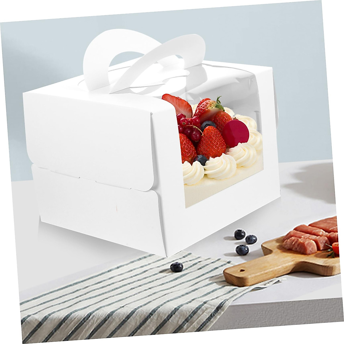 NOLITOY Handheld Cake Carrier Box 10pcs Cake Packing Boxes for Wedding Birthday