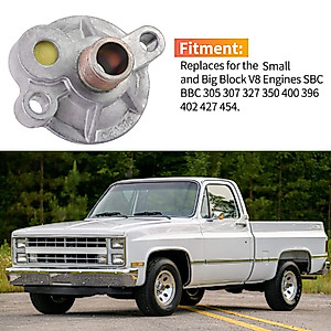 KIPA Oil Filter Adapter Replace for Small Block Chevy V8 Engines SBC BBC Spin On Bypass 305 307 327 350 400 396 402 427 454# 3952301