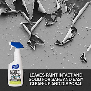 Motsenbocker’s Lift Off 41101 22-Ounce Premium Spray Paint and Graffiti Remover Works on Multiple Surface Types Concrete, Vehicles, Brick, Fiberglass and More Water-Based,white