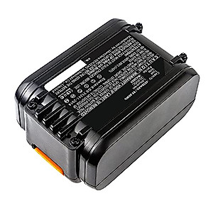 Synergy Digital Lawn Mower Battery, Compatible with Pattfield PE-AHH 20 Lawn Mower, (Li-ion, 20V, 4950mAh) Ultra High Capacity, Replacement for Worx WA3553 Battery