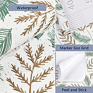 WESTICK Leaf Wallpaper Peel and Stick Fresh Natural Needles Leaves Contact Paper Self Stick Cute Tropical Wall Paper Waterproof Botanical Wallpaper for Bedroom Cabinets Dresser Nursery 17.5 x 118 in