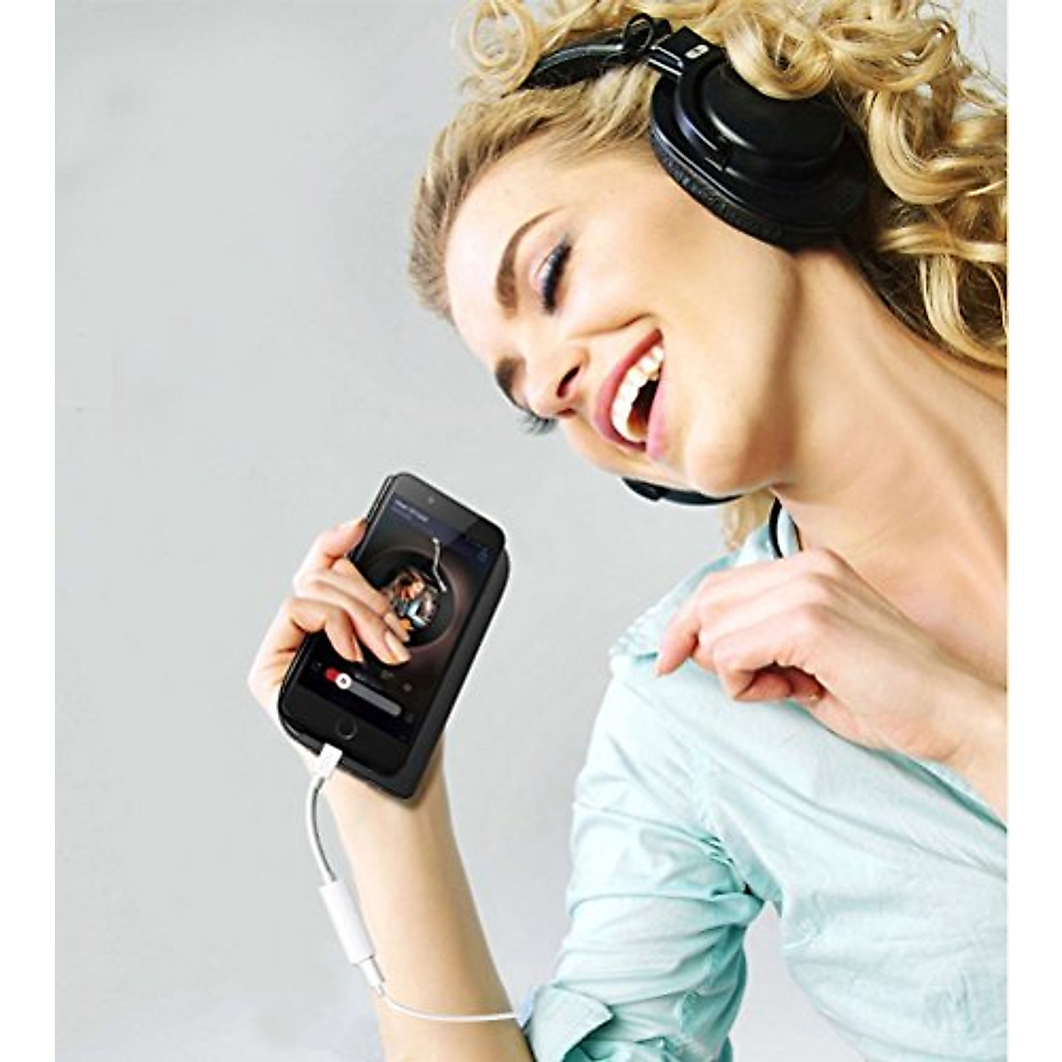 [2 Pack] 3.5mm Adapter for iphone Headphones,Apple MFi Certified Lightning to 3.5 mm Headphone Jack Adapter Aux Dongle Cable Converter Compatible with iPhone 12 11 Pro XR XS X 8 7 iPad Support All iOS