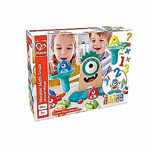 Hape Math Monster Scale Toy, STEAM Toy, L: 15, W: 7.1, H: 5.6 inch