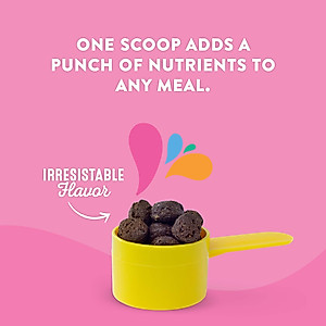 Happy Go Healthy Dog Gut Health Probiotics Supplement | Improves Digestive Health and Immune System Support for Dogs and Puppies | All Natural Ingredients Tasty Kibble Dog Food Topper | 60 Count Pack