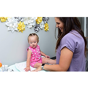 iLuvBamboo Waterproof Changing Pad Liners , Longer & Wider Changing Table Cover -Portable,Reusable & Washable Diaper Change Mat for Baby Gifts & Showers , 3 Count (Pack of 1)