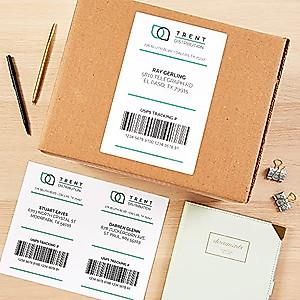 Avery Half Sheet Printable Shipping Labels, 5.5" x 8.5", White, 500 Blank Mailing Labels (5912)