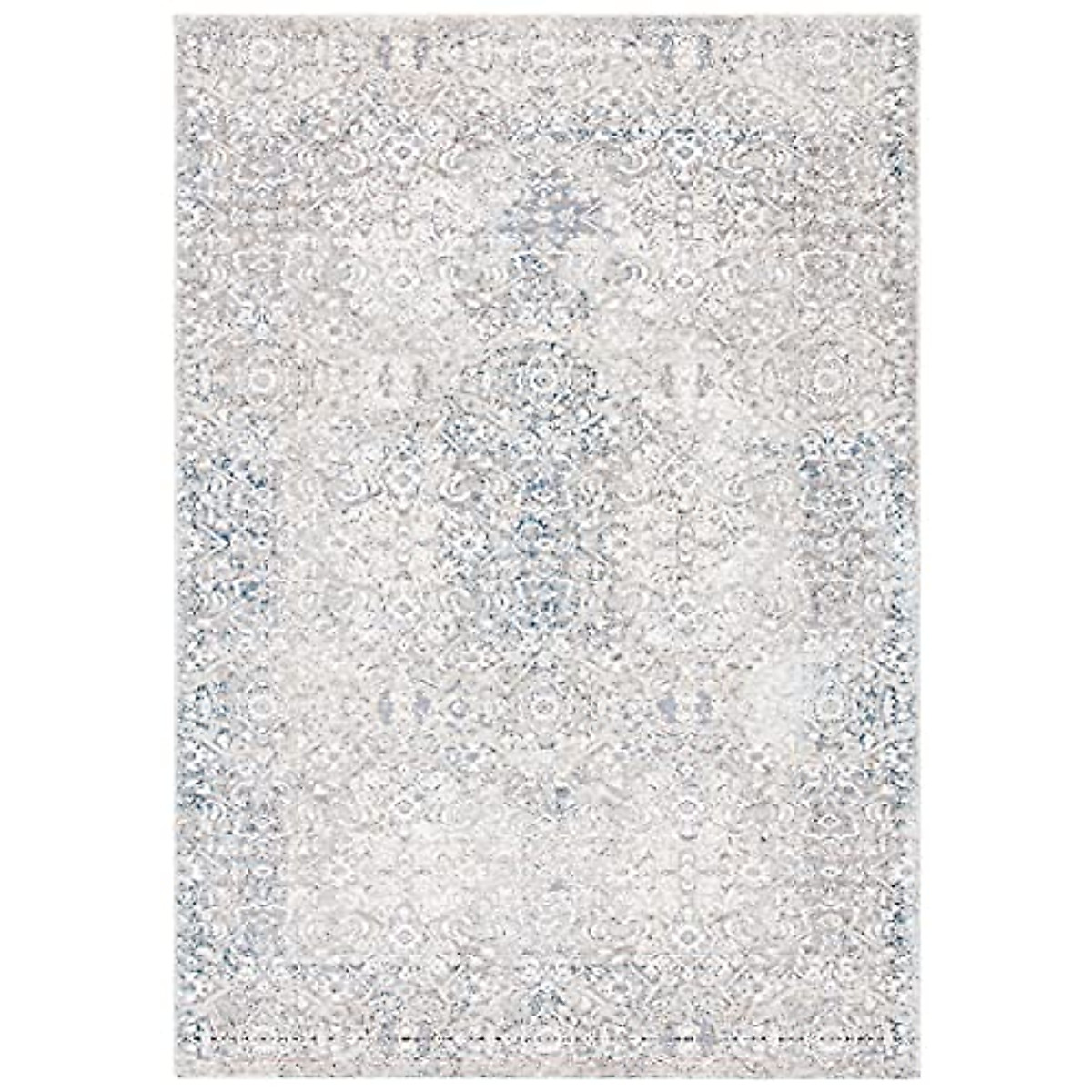 Safavieh Limitee Collection 4' x 6' Beige/Beige LIM771B Distressed Premium Viscose Living Room Dining Bedroom Accent Rug