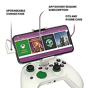 RiotPWR Mobile Cloud Gaming Controller for iOS (Xbox Edition) – Mobile Console Gaming on your iPhone - Play COD Mobile, Apple Arcade + more [1 Month Xbox Game Pass Ultimate Included]