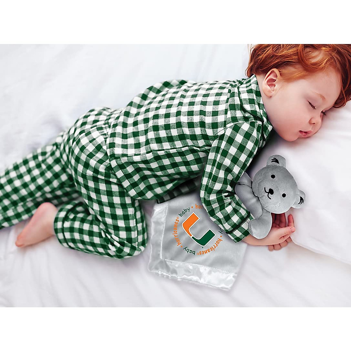 Baby Fanatic Gray Security Bear - NCAA Miami Hurricanes - Officially Licensed Snuggle Buddy