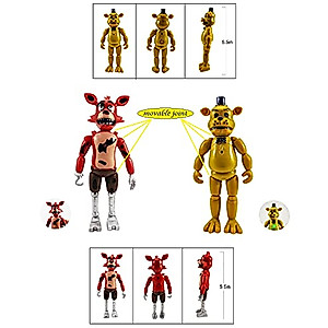 Toysvill FNAF Action Figures (Set of 11pcs) Inspired by Five Nights at Freddy's Toys, Jointed Dolls Perfect Collection and Gift