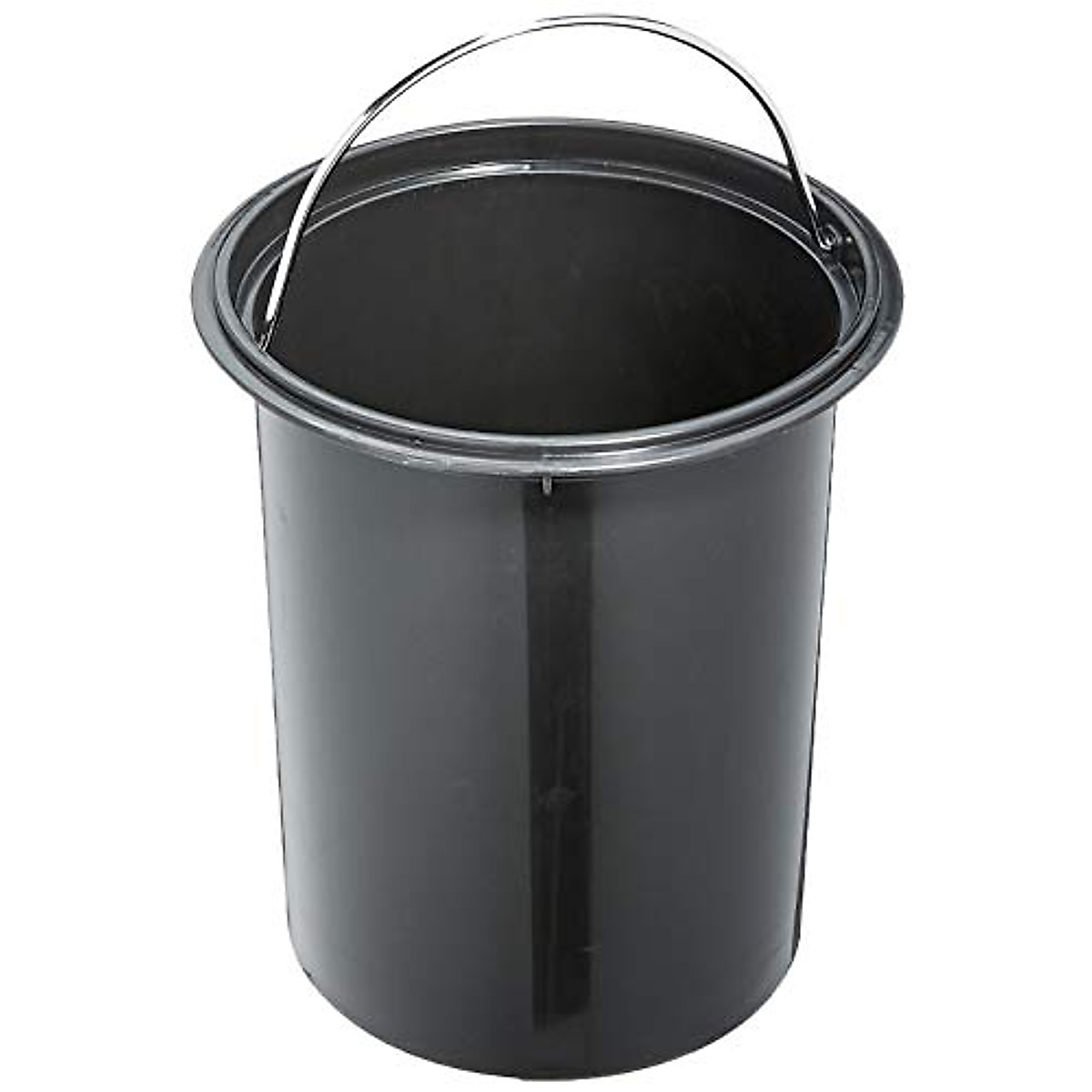 blomus -Tubo Pedal bin Made of Powder-Coated Steel, Anthracite, 3L Capacity, Smart Close System, Removable Bucket, Exclusive Bathroom Accessory (H x W x D): 24.5 x 17 x 17 cm, Anthracite, 6888)