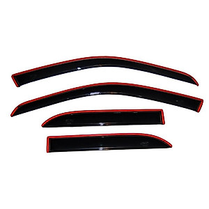 Auto Ventshade [AVS] In-Channel Ventvisor / Rain Guards | Smoke Color, 4 pc | 194213 | Fits 2001 - 2005 Honda Civic
