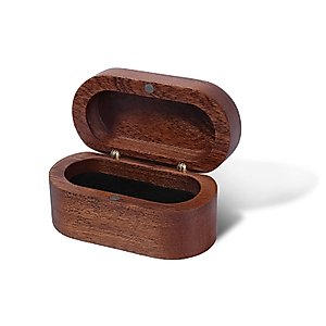 Guitar Pick Holder, Walnut Wood Guitar Pick Case Holder with Magnetic Opening, Sturdy Guitar Pick Storage Box Display Case Jewelry Box for Men Women Teens Adults