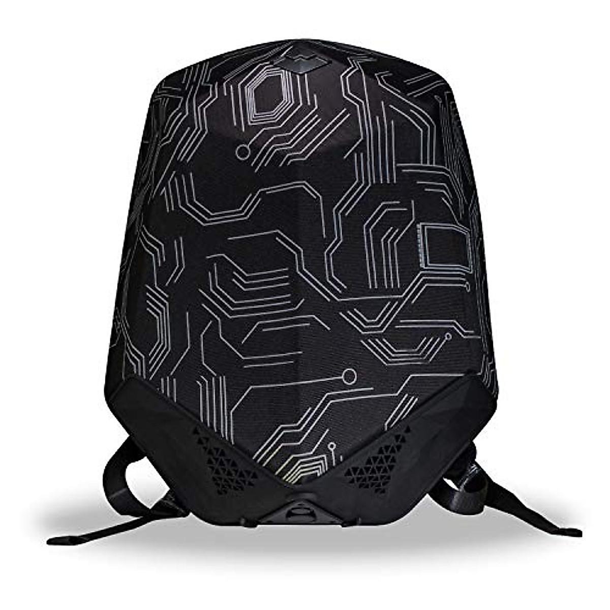 Clearon Electric Bluetooth Backpack Speaker | Portable Charger, EDR Speaker, Nylon EVA Hard-Shell Waterproof Material & Modern Swag Design (Circuit)