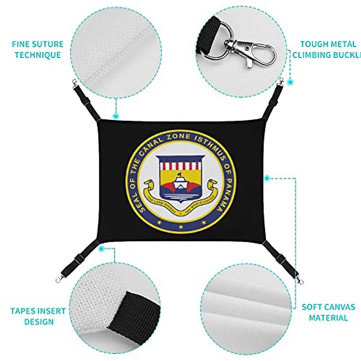 Panama Canal Isthmus Pet Hammock Comfortable Adjustable Hanging Bed for Small Animals Dogs Cats Hamster