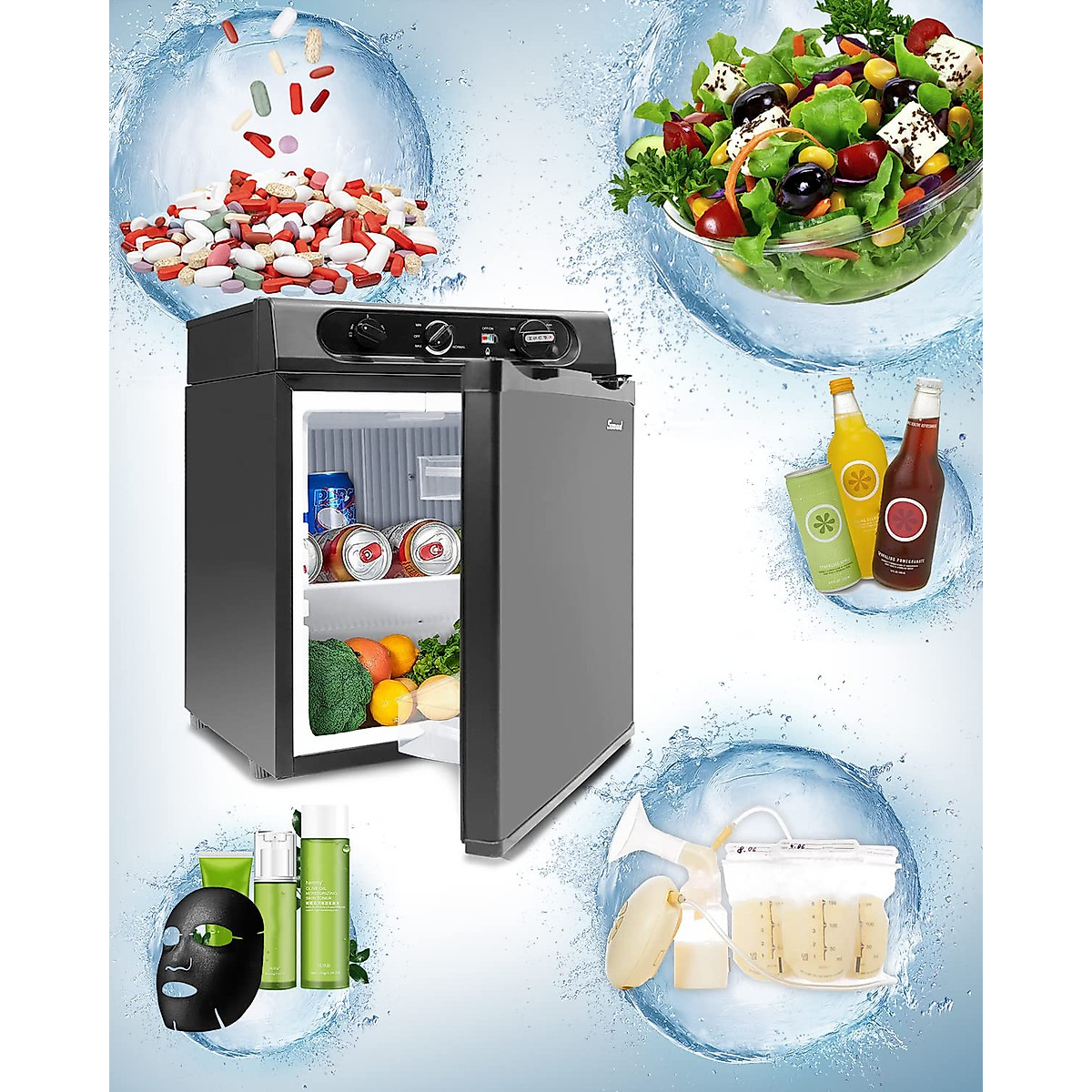 Smad 3 Way Propane Refrigerator 3 Way Propane Freezer