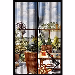 Magnetic Screen Door, Keep Bugs Out, Pet & Kid Friendly，Works with Front Doors, Sliding Doors,Fit Door Size 38 x 80 Inches