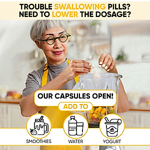 Lifted Naturals Mood Boosting Probiotic 30 Billion CFU - Mood Support Supplement, Prebiotics and Probiotics for Women & Men, Acidophilus Lactobacillus Probiotic, Shelf Stable & Non-GMO, 60 Capsules