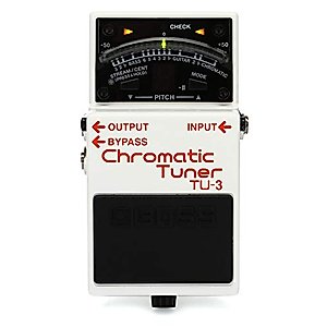 Boss TU-3 Chromatic Tuner Pedal with Bypass