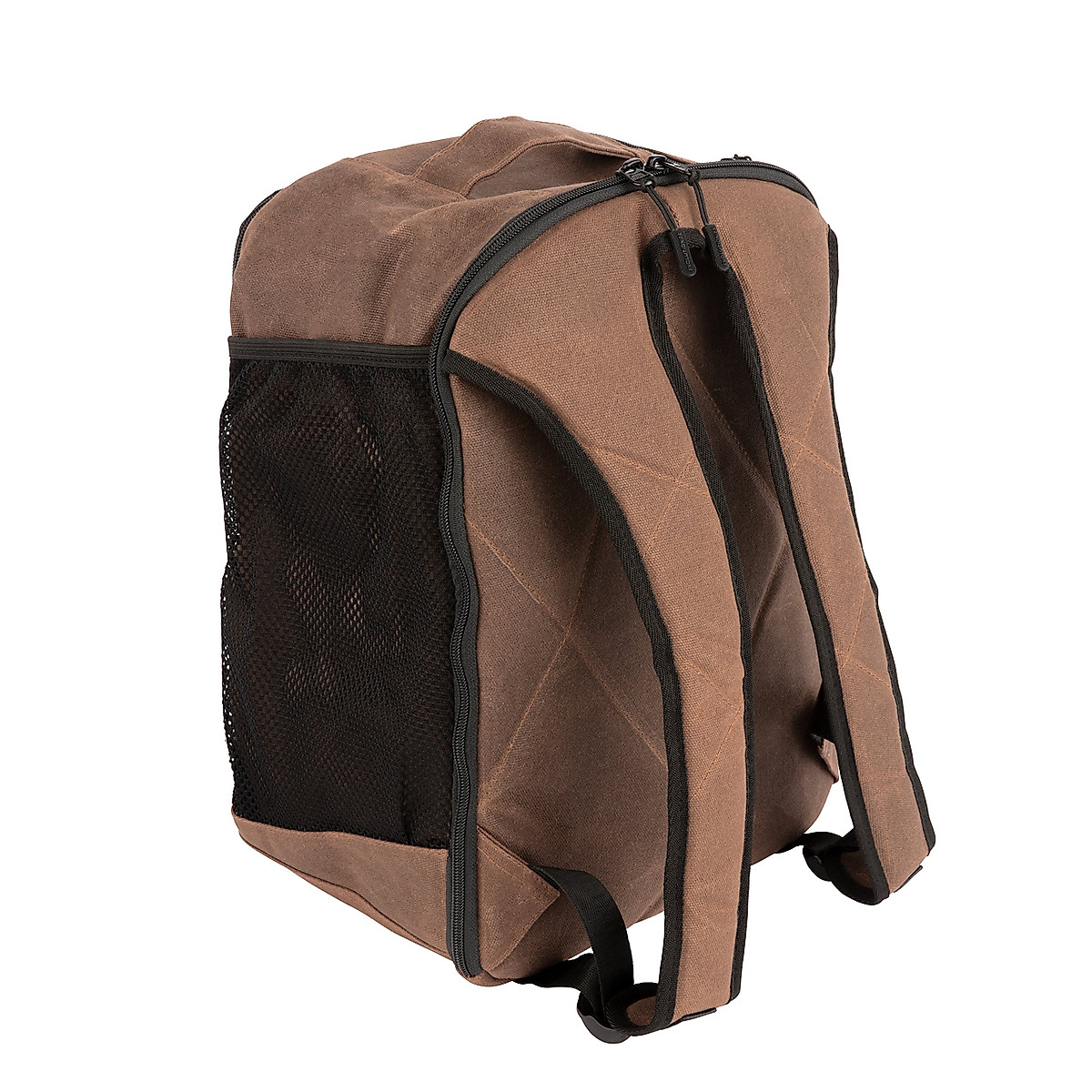 EDC Meal Prep Backpack by Evolutionize - Full Meal Management System - Holds 6 Meals - Includes Portion Control Meal Prep Containers + Ice Pack (Backpack - 6 Meal, Brown (Waxed Canvas))