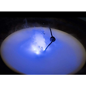 SKRMISDA Mist Maker, 12 LED Mister Forgger with Splash Guard Ultrasonic Fogger Pond Fog Machine Large Capacity of Mist for Holiday