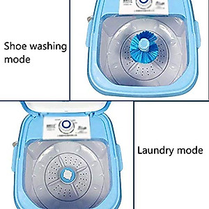 Zzmop Portable Clothes Washing Machine,Mini Smart Semi-Automatic Shoes Washer,3 Modes,Washing Capacity 6.5KG,for Camping Apartments Dorms RV Home