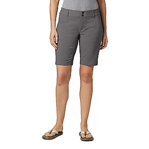 Columbia Women's Standard Saturday Trail Long Short, City Grey, 10W x 10L