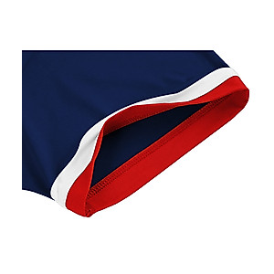 V VALANCH Red White and Blue Shirts for Men Collared Flag T Shirts Moisture Wicking Tennis Polo July 4Th Shirts