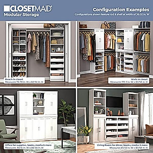 ClosetMaid 4598 Modular Storage Stackable Unit with 4 Drawers, Taupe