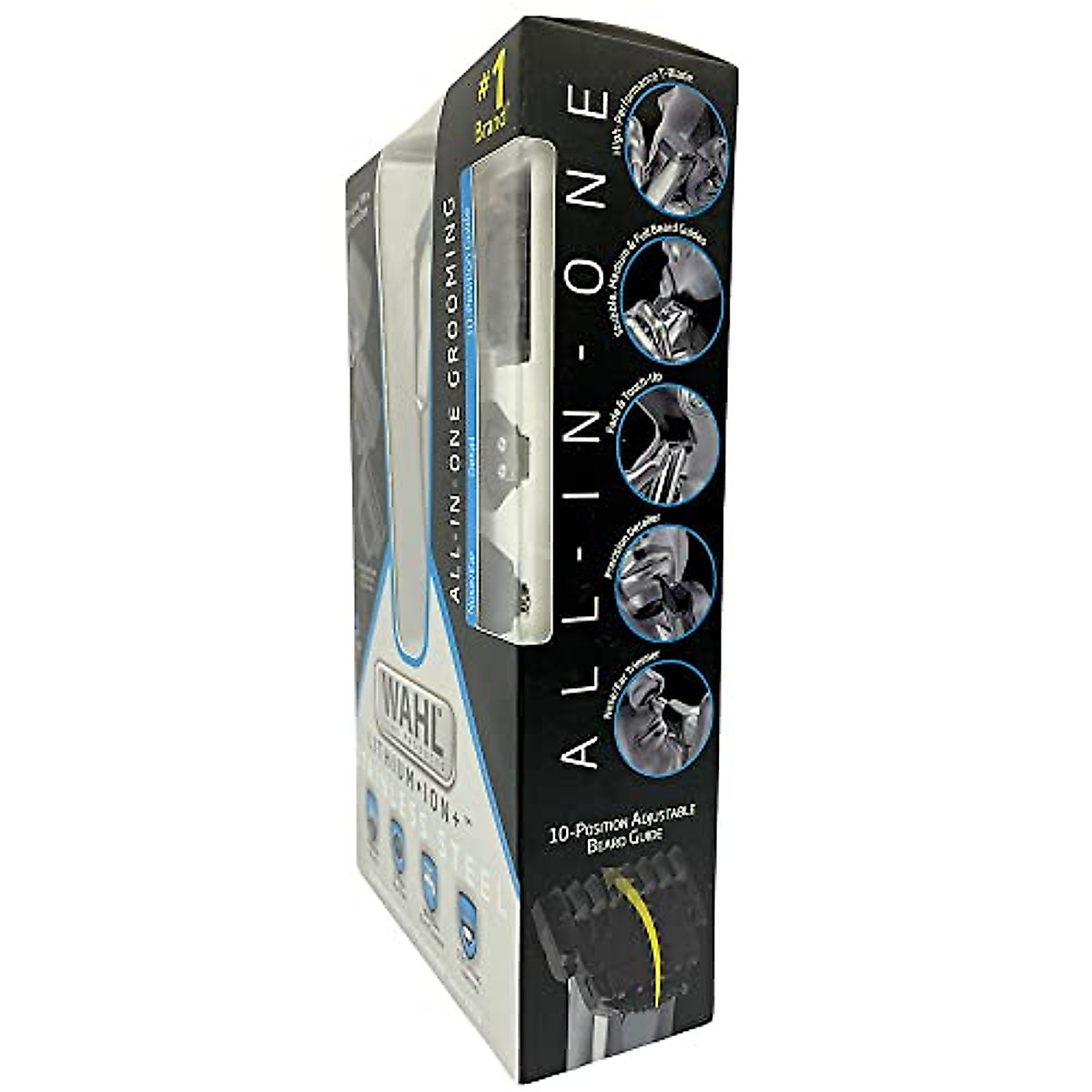 Wahl Stainless Steel Lithium Ion Men's Multi Purpose Beard, Facial Trimmer and T