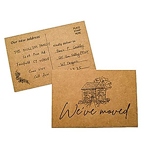 RXBC2011 We've moved postcards moving announcement cards Pack of 50